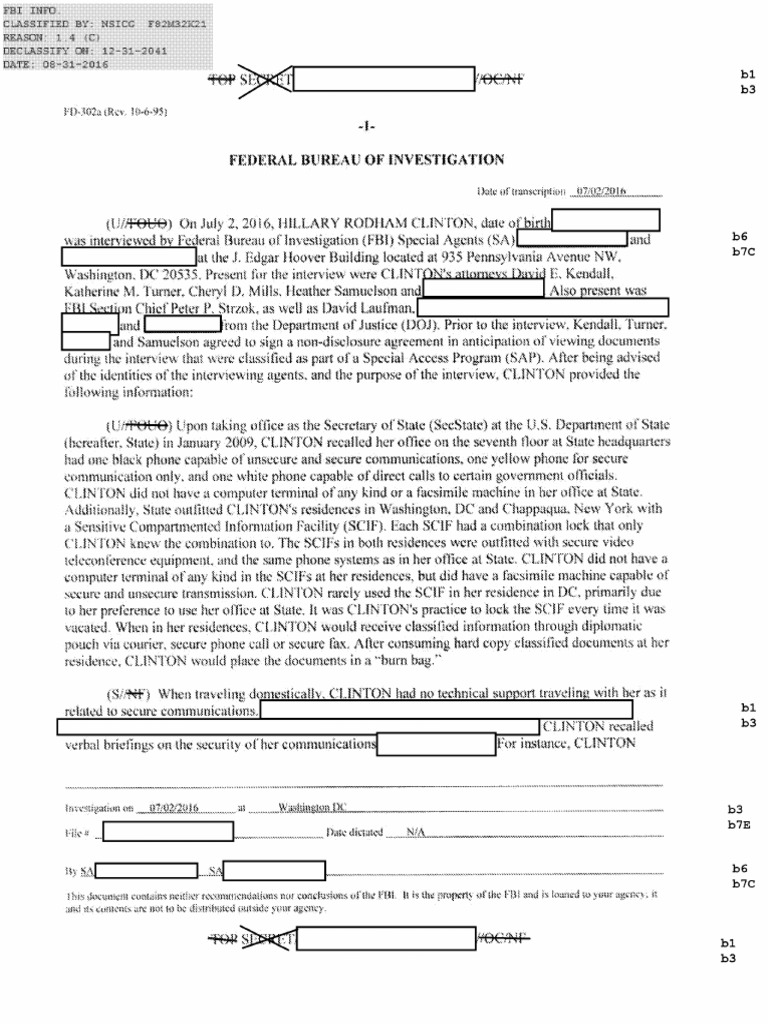 FBI Clinton Email Investigation Docs Part 2