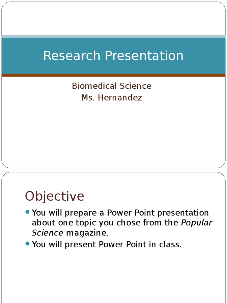 Research Presentation Guidelines | PDF