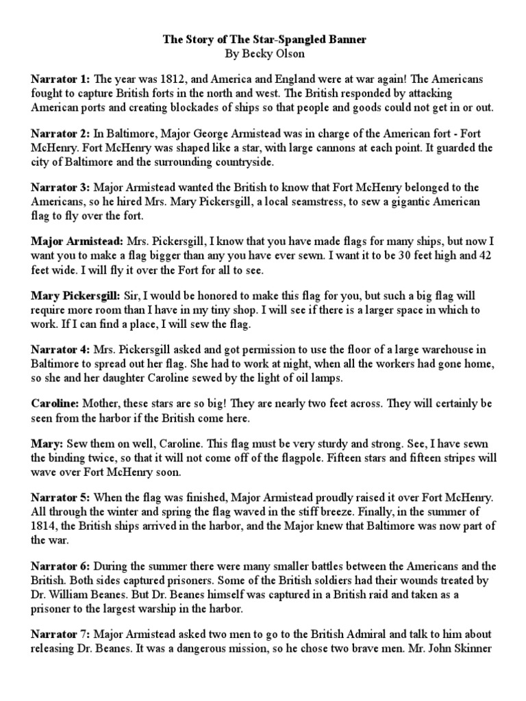 The Star-Spangled Banner Story | PDF | Violence | Unrest