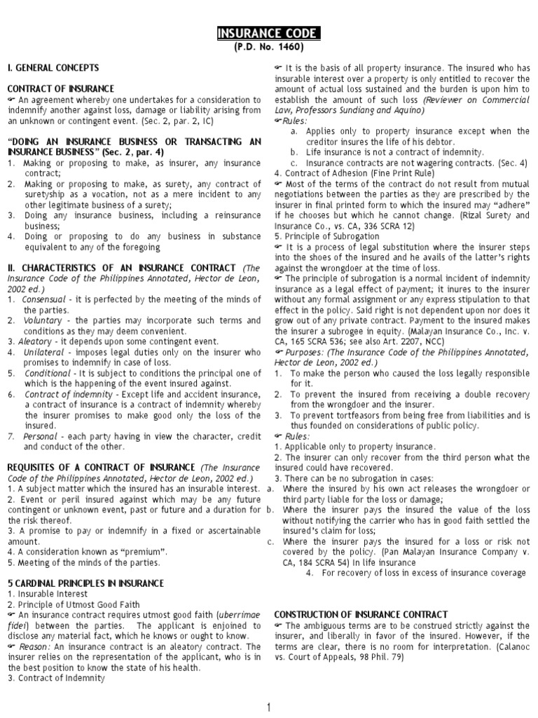 Insurance Reviewer | PDF