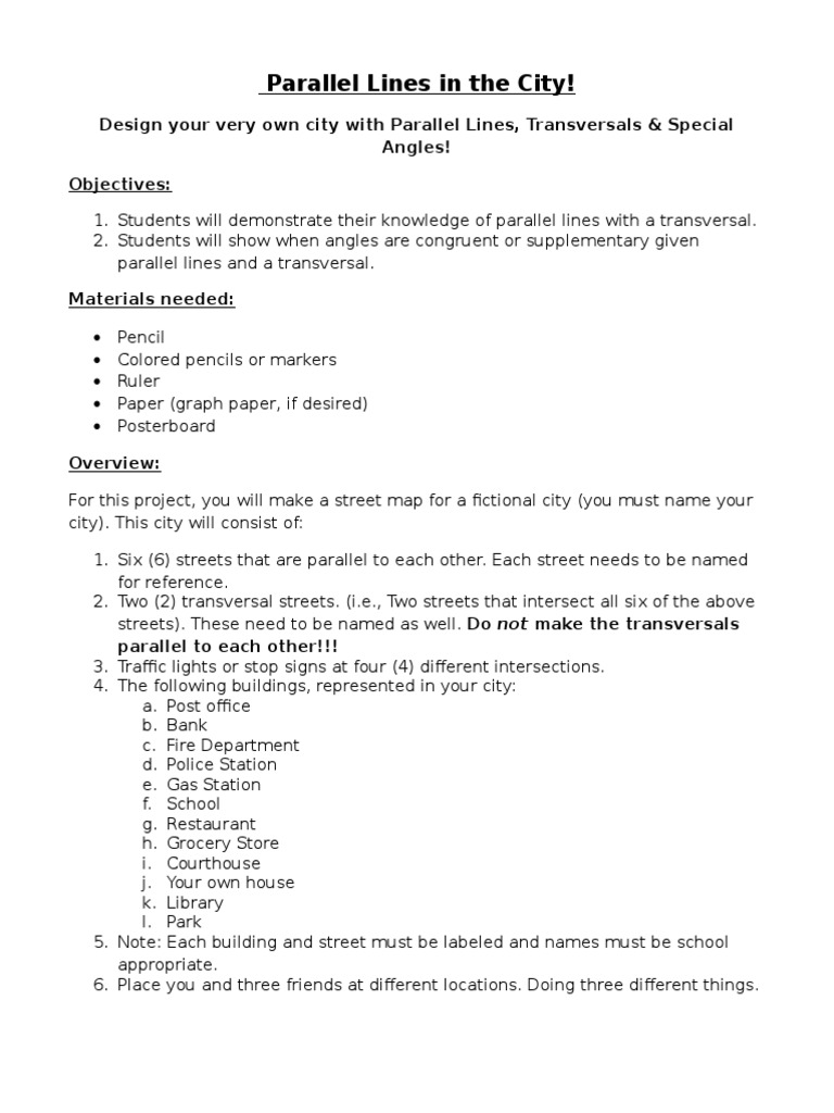 Parallel Lines in The City | PDF | Geometry | Transport