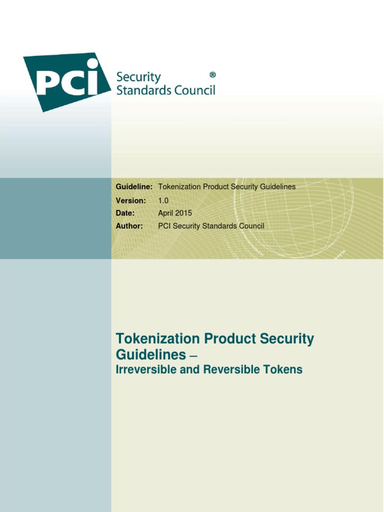 Tokenization Product Security Guidelines | PDF | Payment Card Industry ...