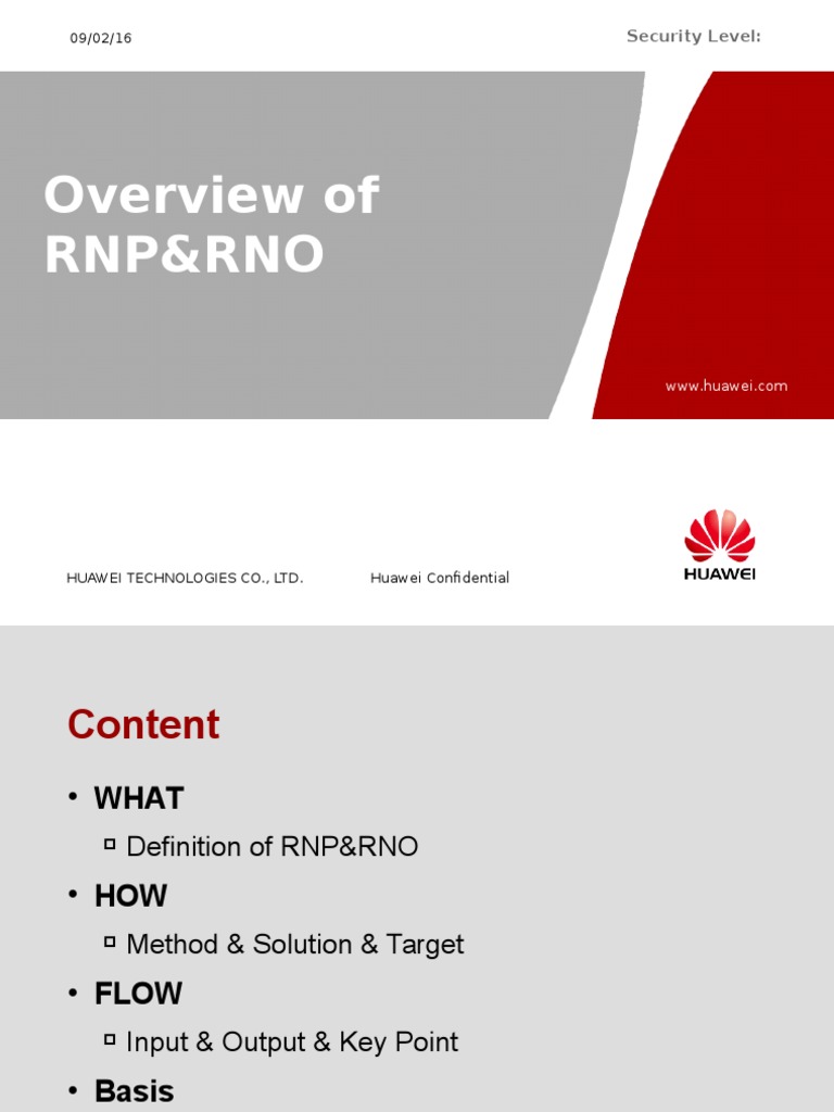 04 Overview Overview of RNP&RNO | PDF | Telecommunications | Networks