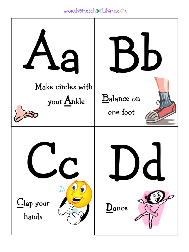 ABC Exercise Cards | PDF