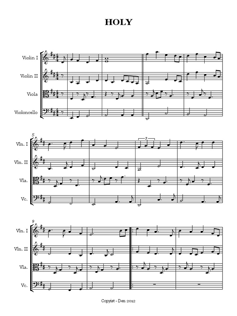 Holy Holy Strings | PDF