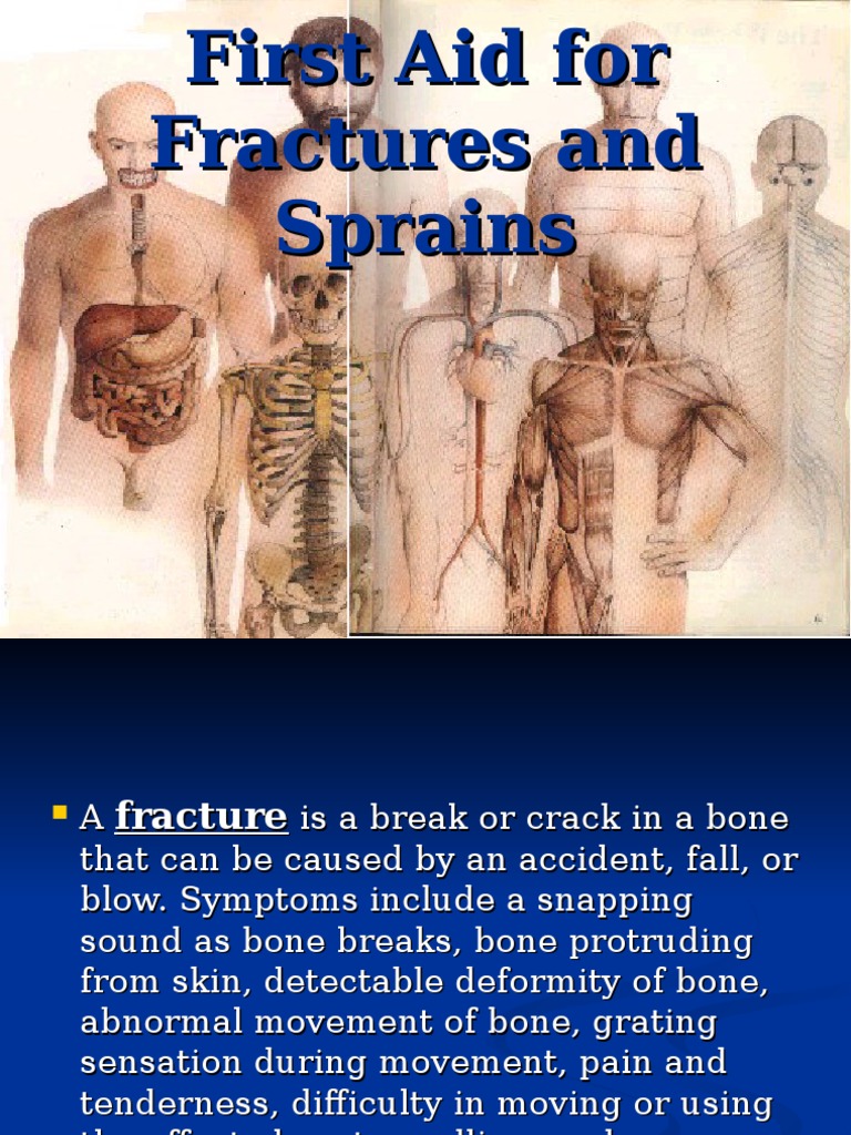 First Aid For Fractures and Sprains & Transport by Archel Antonio | PDF ...