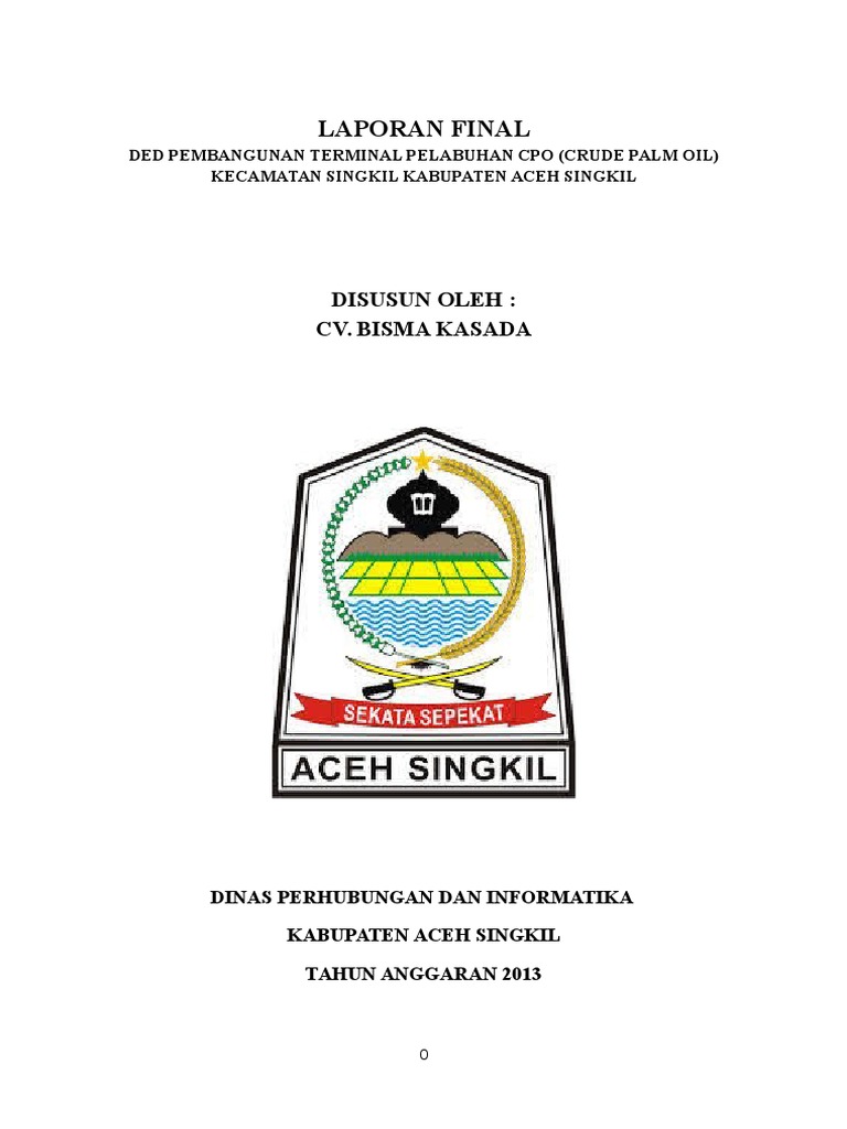 LAP - FINAL DERMAGA SINGKIL - Rev - Final | PDF