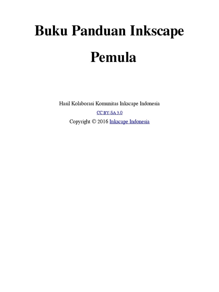 Buku Panduan Inkscape Pemula Final PDF | PDF