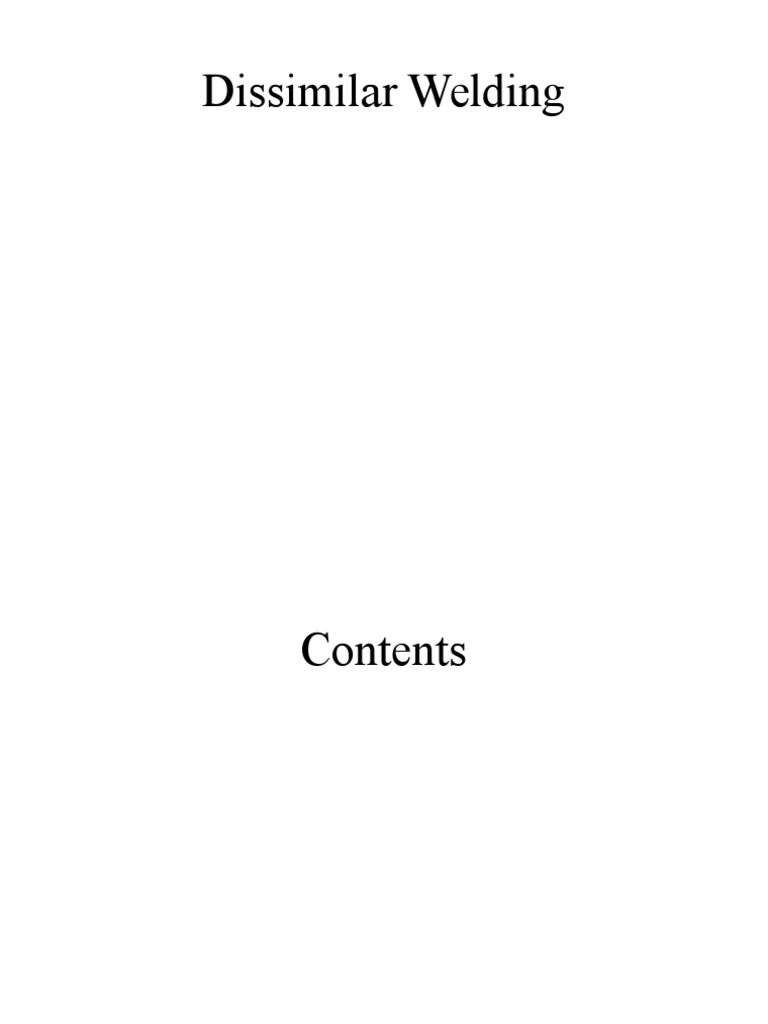 Dissimilar Welding | PDF | Welding | Construction