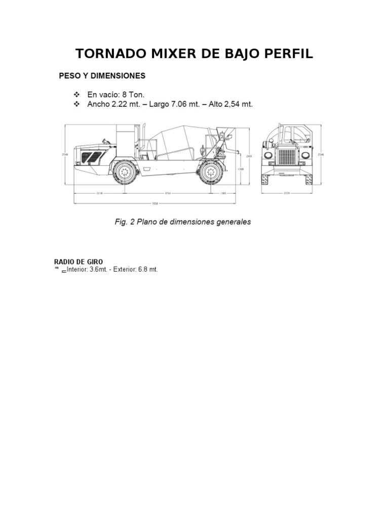 Tornado Mixer de Bajo Perfil | PDF