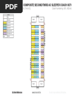 LHB 2AC Sleeper Coach Layout Diagram | PDF