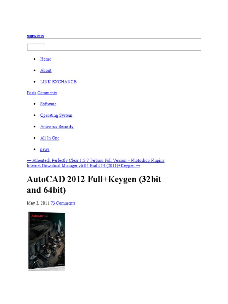 Tutor Crack Autocad 2012 | PDF | Advanced Micro Devices (AMD) | Windows 7