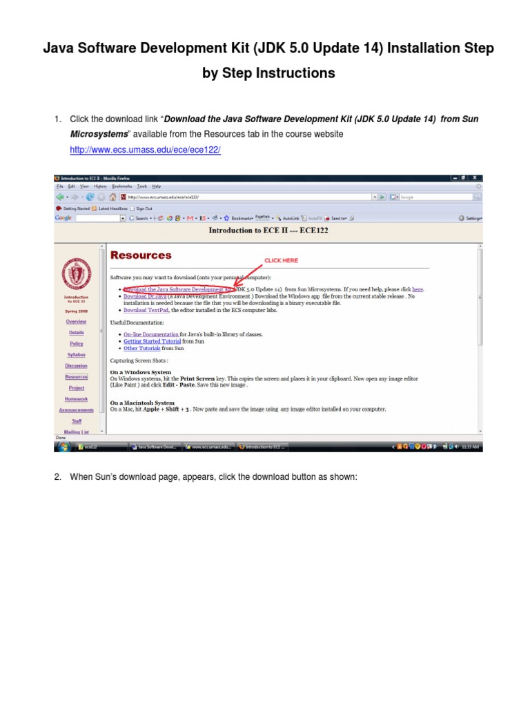 Java Software Development Kit Installation | PDF | Java (Programming ...