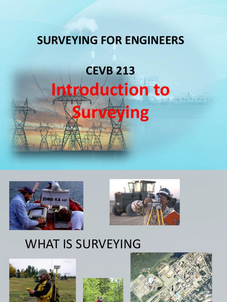 Introduction To Surveying | PDF | Surveying | Geomatics