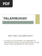 TALAMBUHAY | PDF