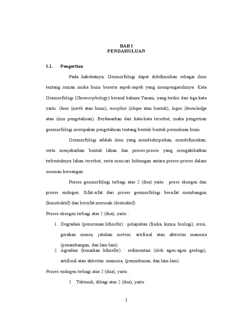 Laporan Geomorfo | PDF