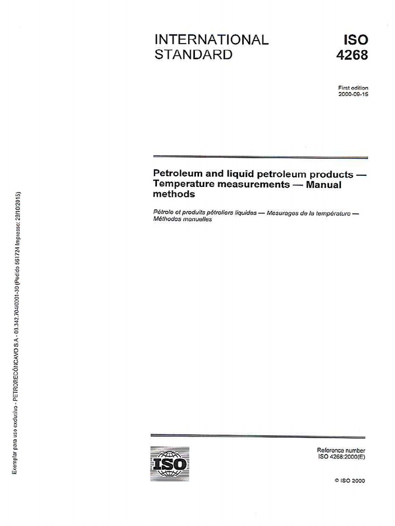 ISO 4268 - Temperatura | PDF