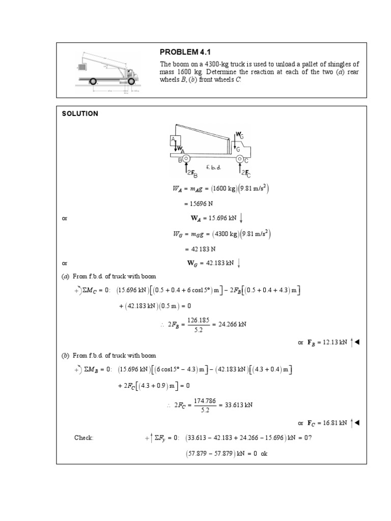 Statics Chapter 4 | PDF | Equations | Mechanics