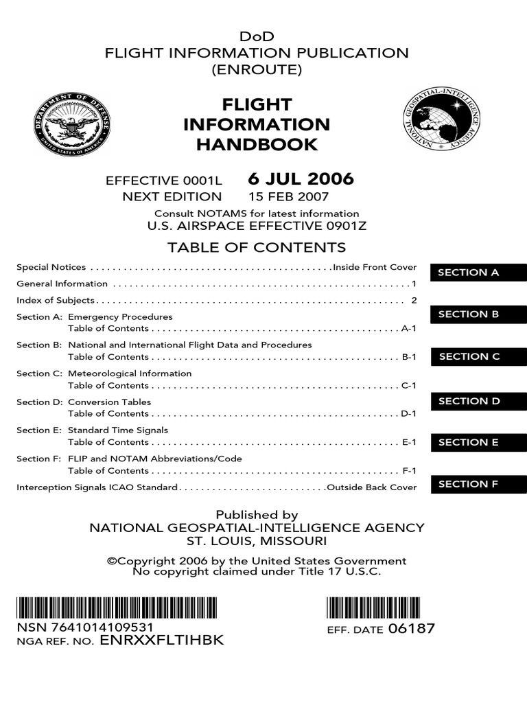 Flight Information Handbook | PDF | Instrument Flight Rules ...