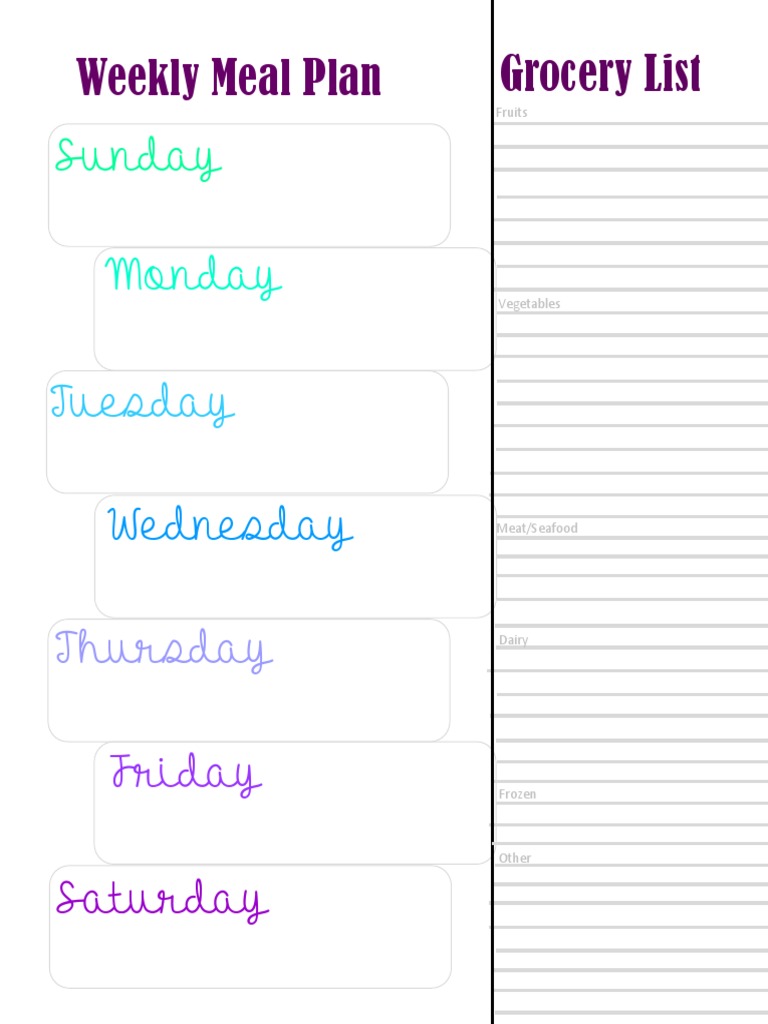 Meal Planning | PDF