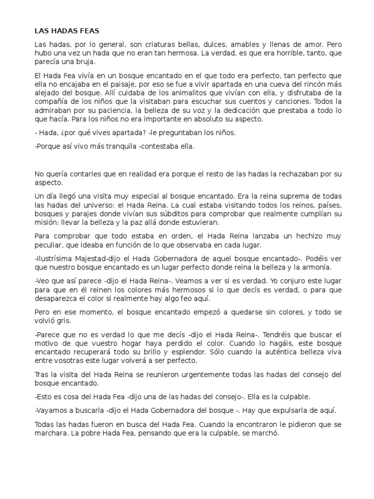 Las Hadas Feas | PDF | Hadas | Belleza