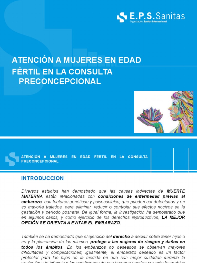 Consulta Preconcepcional | PDF | El embarazo | Ciencias de la Salud