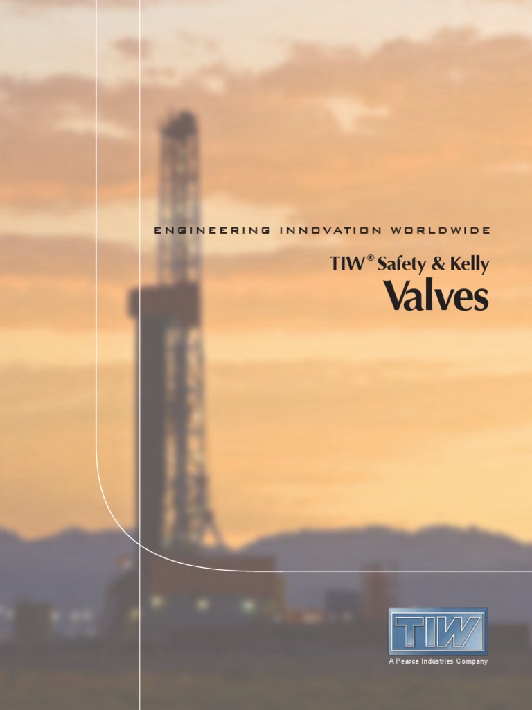 Tiw Valves Brochure | Download Free PDF | Drilling Rig | Valve