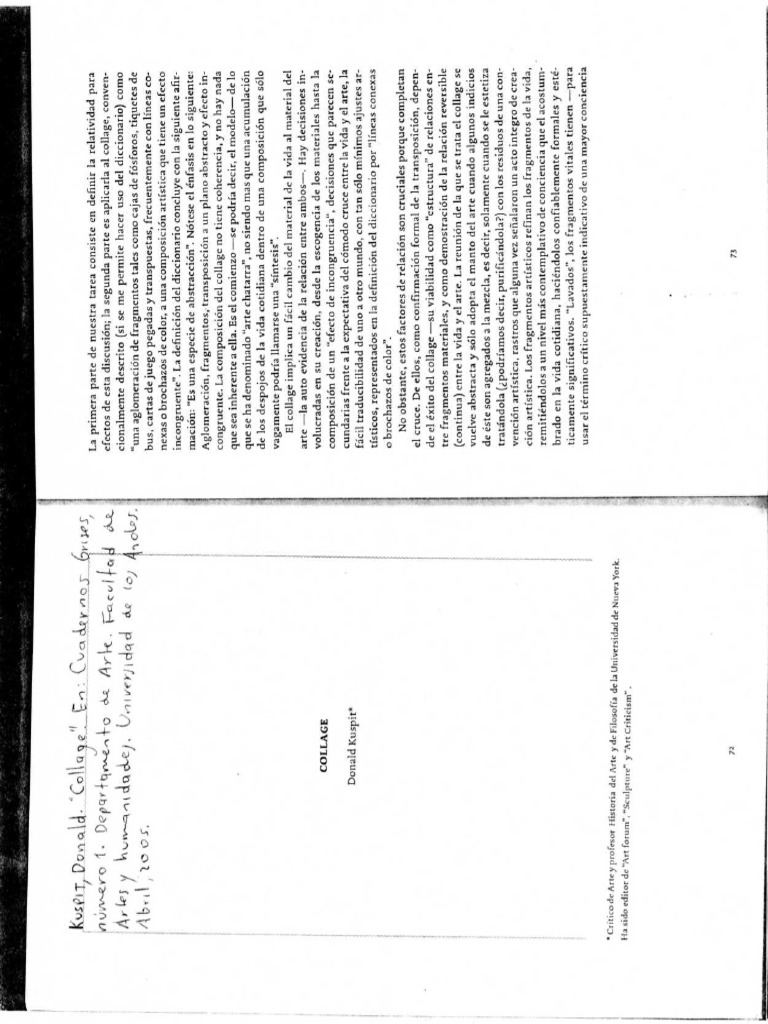 Collage (Donald Kuspit) PDF | PDF