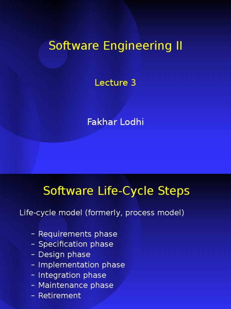 Software Engineering II - CS605 Power Point Slides Lecture 03 | PDF ...