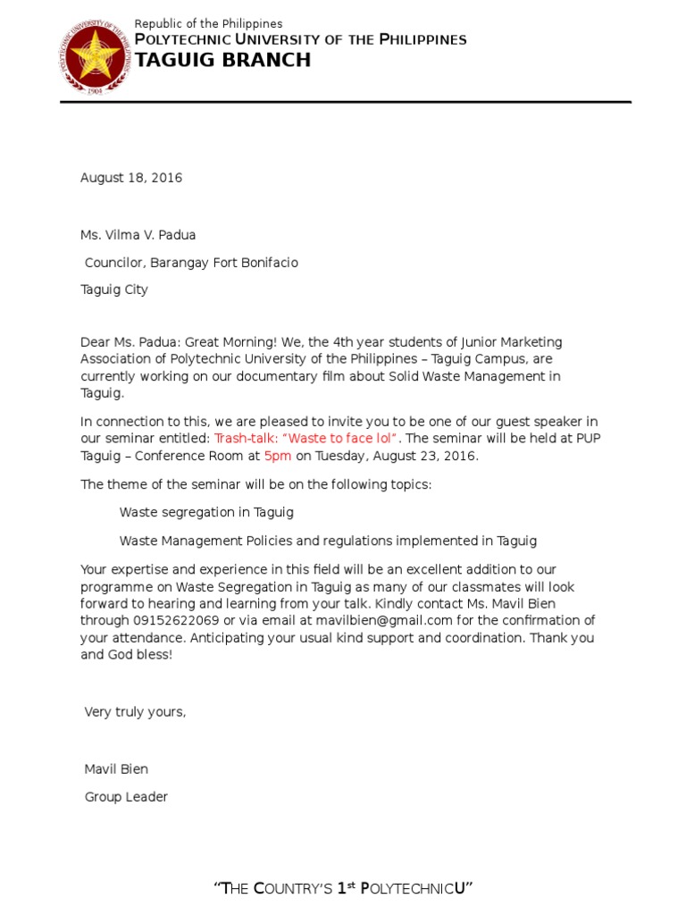 PUP Letterhead | PDF