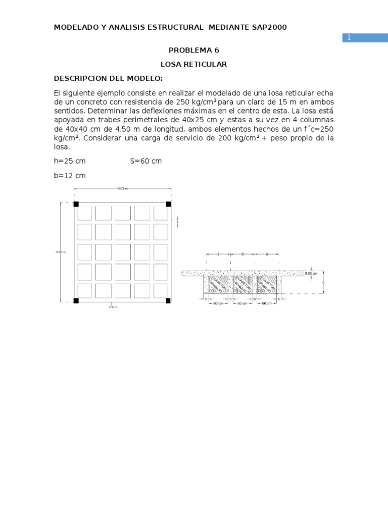 Losa Reticular | Análisis estructural | Point and Click