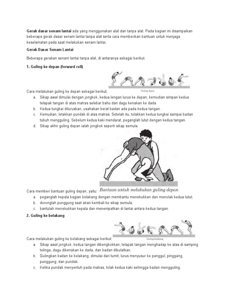 Gerak Dasar Senam Lantai | PDF
