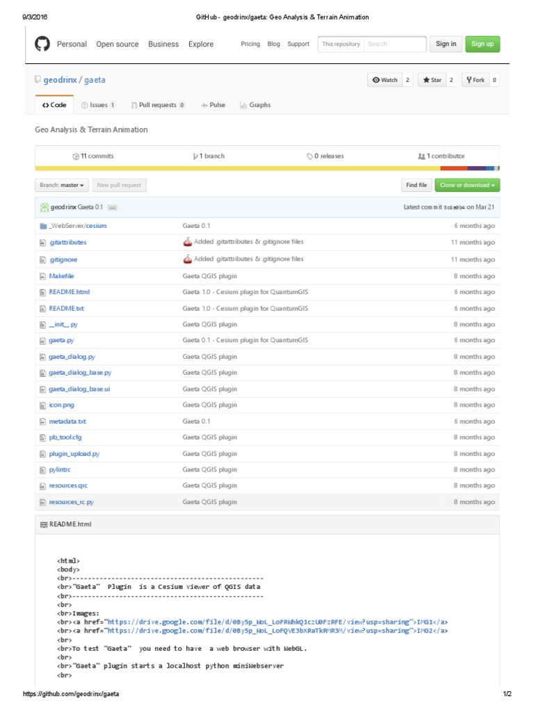 GitHub - Geodrinx - Gaeta - Geo Analysis & Terrain Animation PDF | PDF
