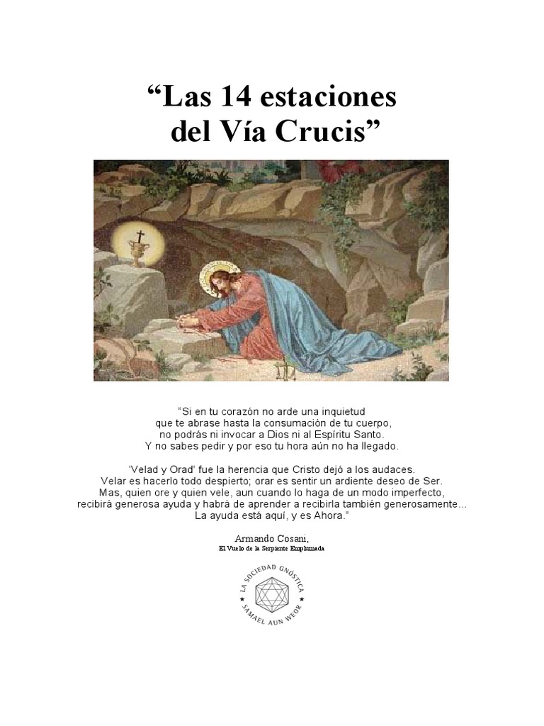 Las 14 Estaciones Del Vía Crucis | PDF | Estaciones de la Cruz ...