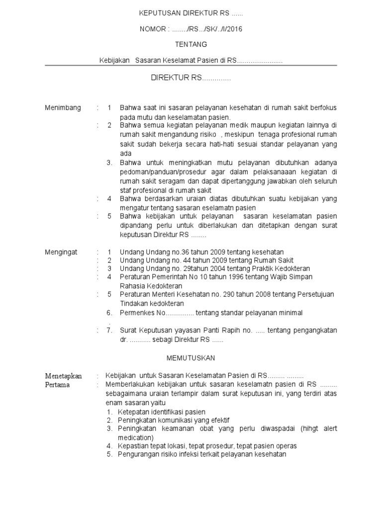 Contoh SK-SKP | PDF