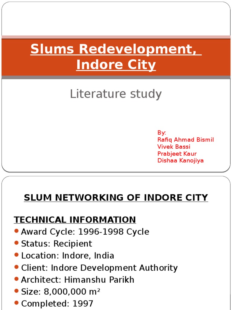 Case Study, Indore Slum City | PDF | Sanitary Sewer | Slum