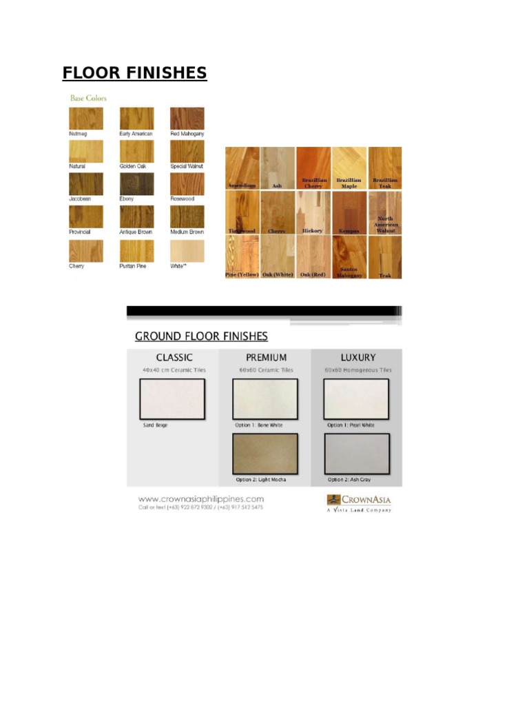 Floor Finishes | PDF