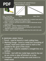 H-E 12 (Classification of Handtools and Their Uses) | PDF | Wood | Tools