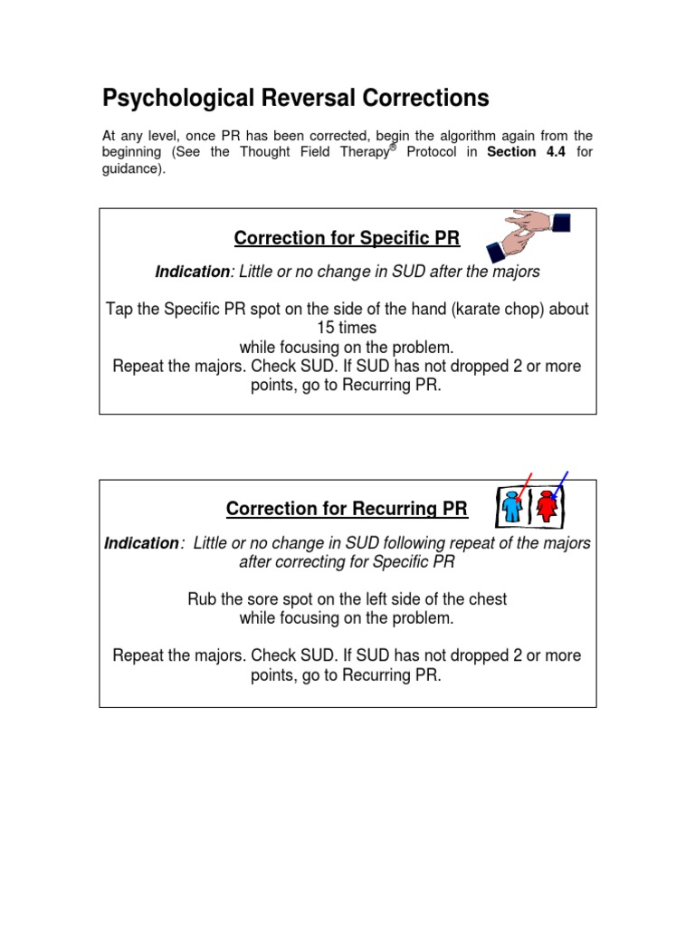 Psychological Reversal Correction Techniques | PDF | Clinical Medicine ...