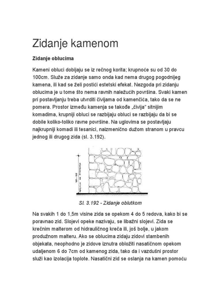 Zidanje Kamenom | PDF