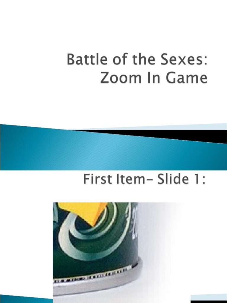 Zoom in Game | PDF