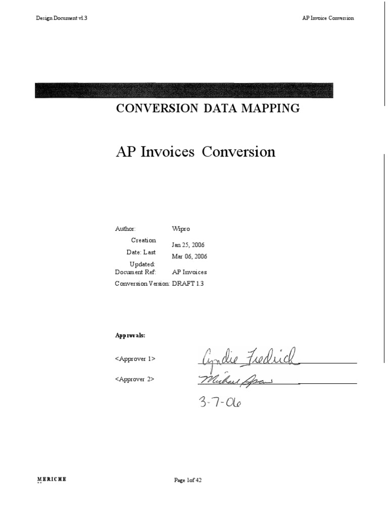 AP Invoices Conversion | PDF | Invoice | Oracle Database
