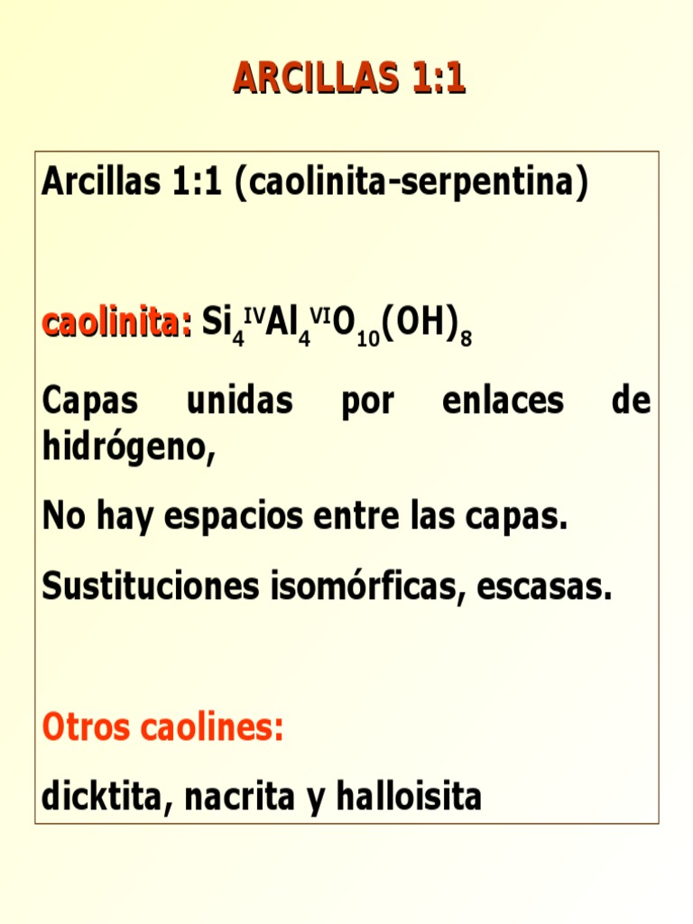 Arcillas | PDF | Arcilla | Minerales