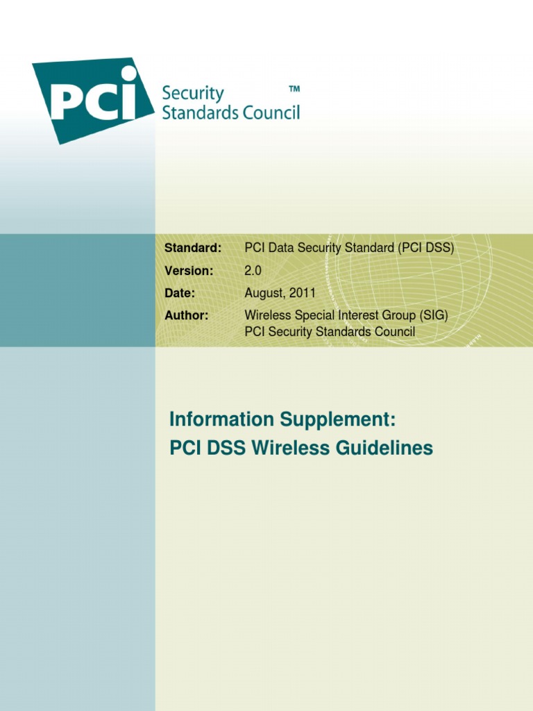 PCI Data Security Standard (PCI DSS) PDF | PDF | Payment Card Industry ...