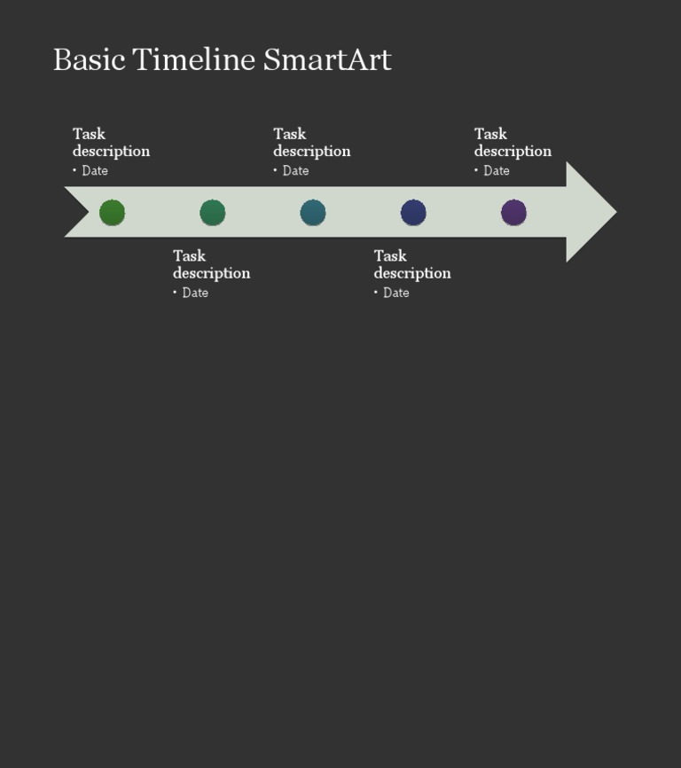 SmartArt Basic Timeline Guide | PDF