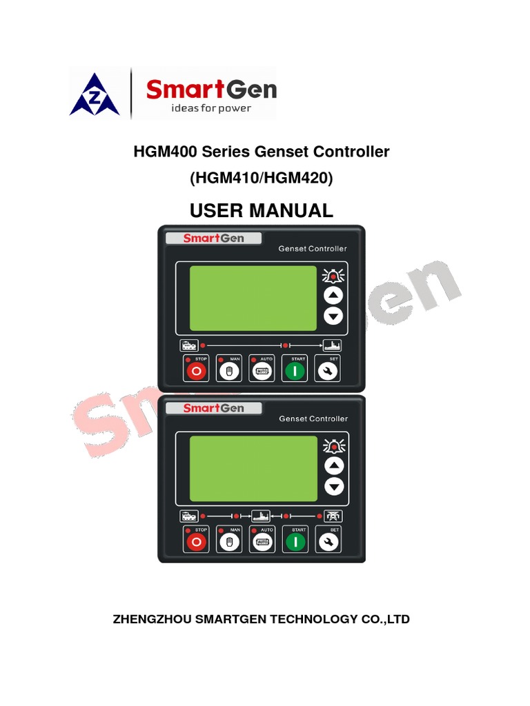 HGM410 HGM420 V1.6 en | PDF | Power Supply | Relay