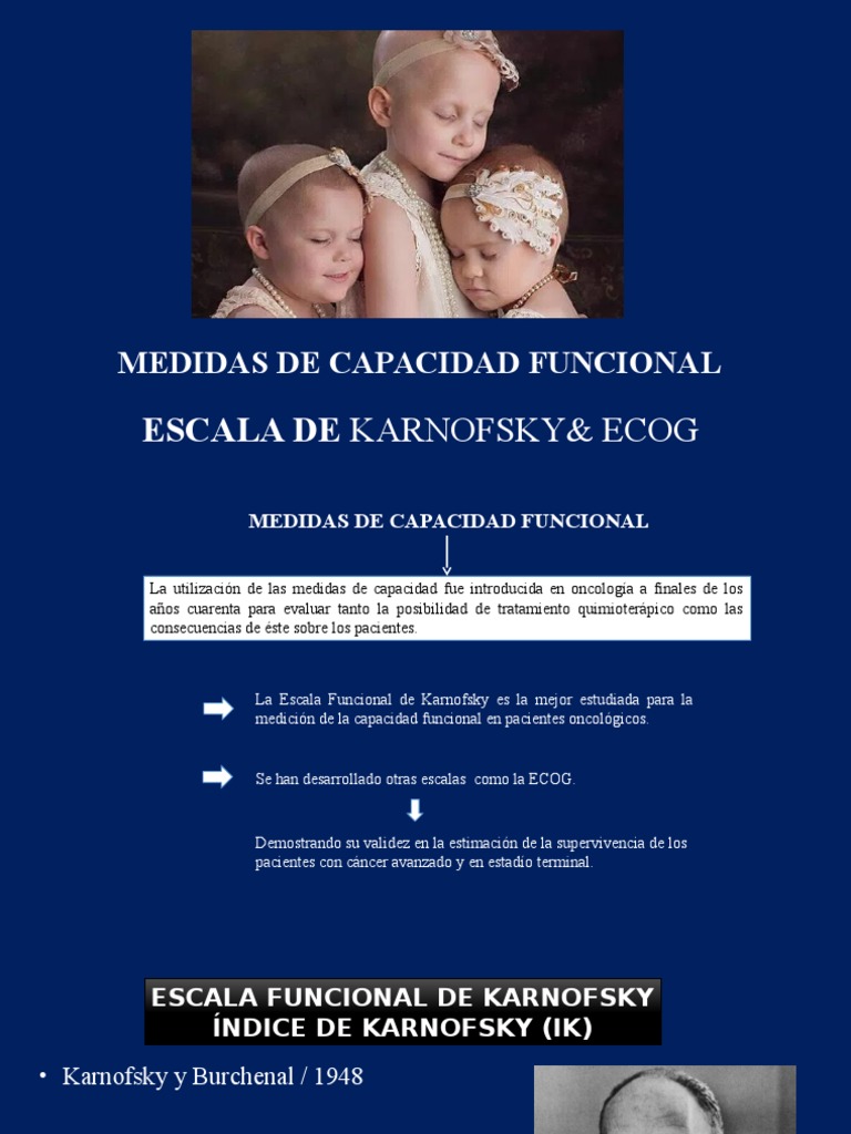 Escalas Karnofsky y ECOG en Oncología | PDF