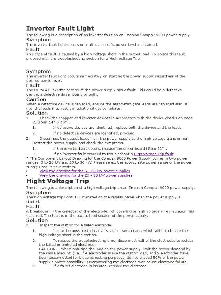 Inverter Fault Light | PDF | Power Supply | Power Inverter