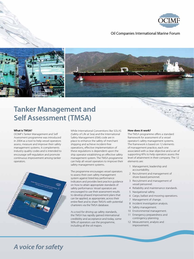 TMSA Brochure | PDF | Safety | Educational Assessment