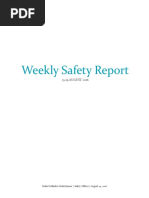 Monthly HSE Performance Report | PDF | Microsoft Word | Safety